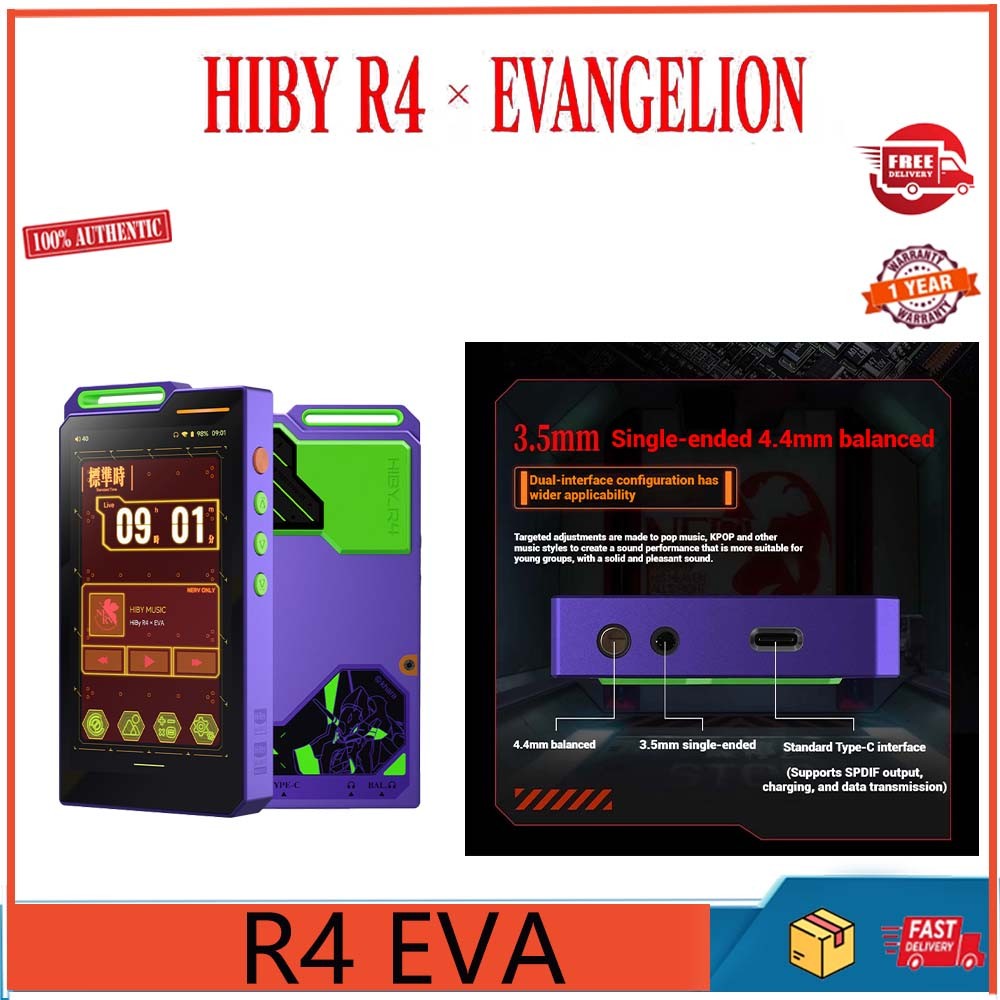 Hiby R4 EVA High Fidelity เครื่องเล่นเพลง Lossless แบบพกพา Walkman MP3 | Shopee Thailand