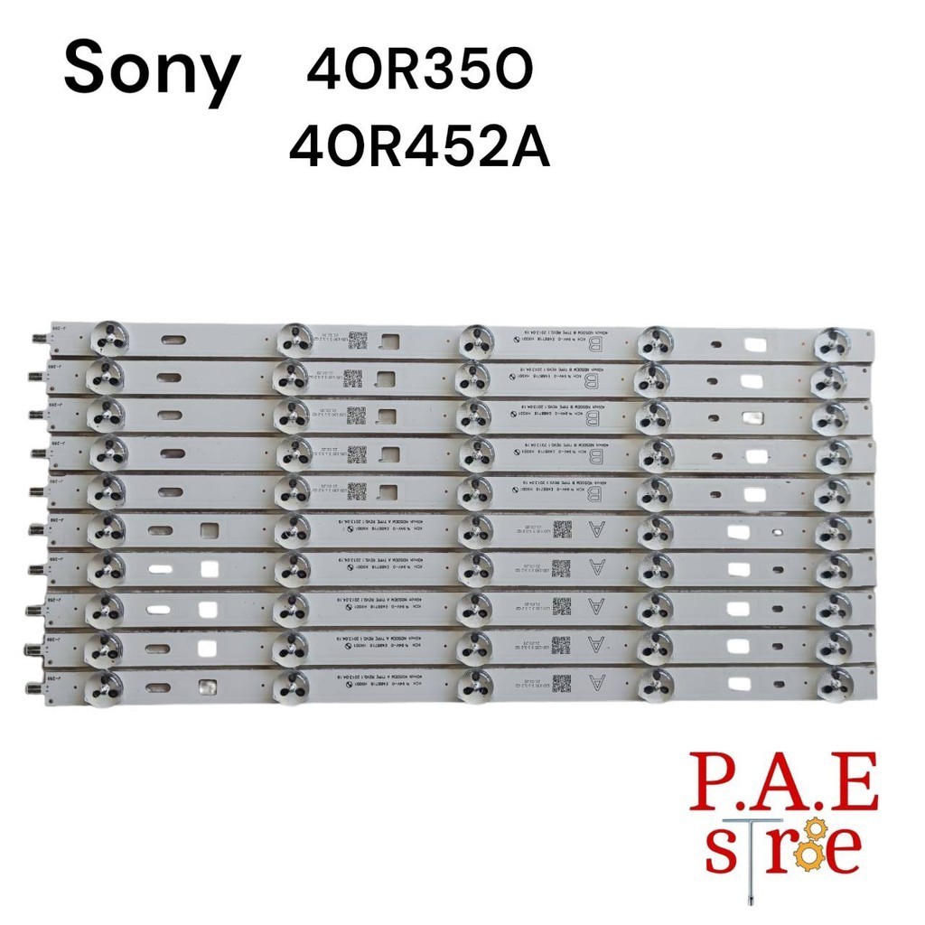 #หลอดเเบล็คไลท์ทีวีSONYโซนี่ รุ่น40R350/40R452A 1ชุดมี A+Bเส้นๆละ5 LEDสินค้าใหม่ #หลอดเเบล็คไลท์ ...
