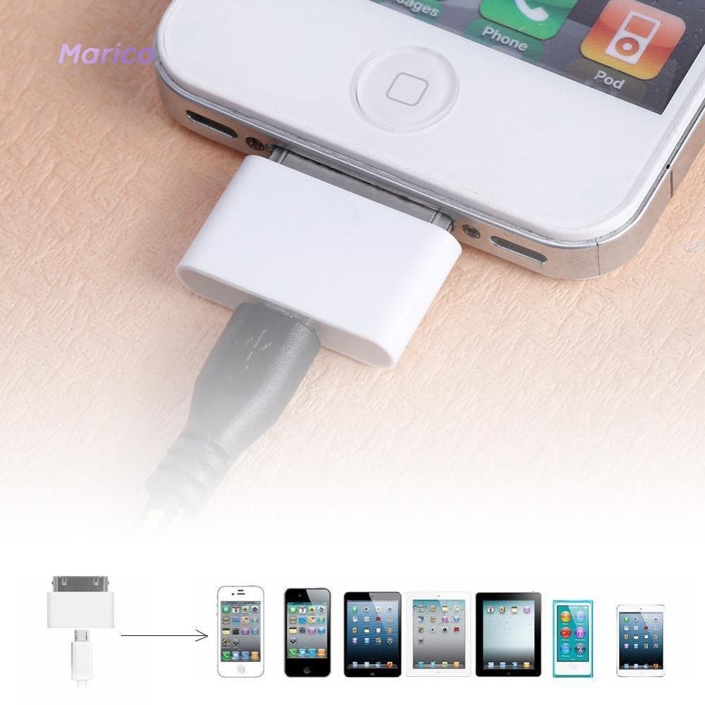 หญิง Micro USB เป ็ นชายสําหรับ 30 Pin iPhone4 4S 3G 3GS Charger ...
