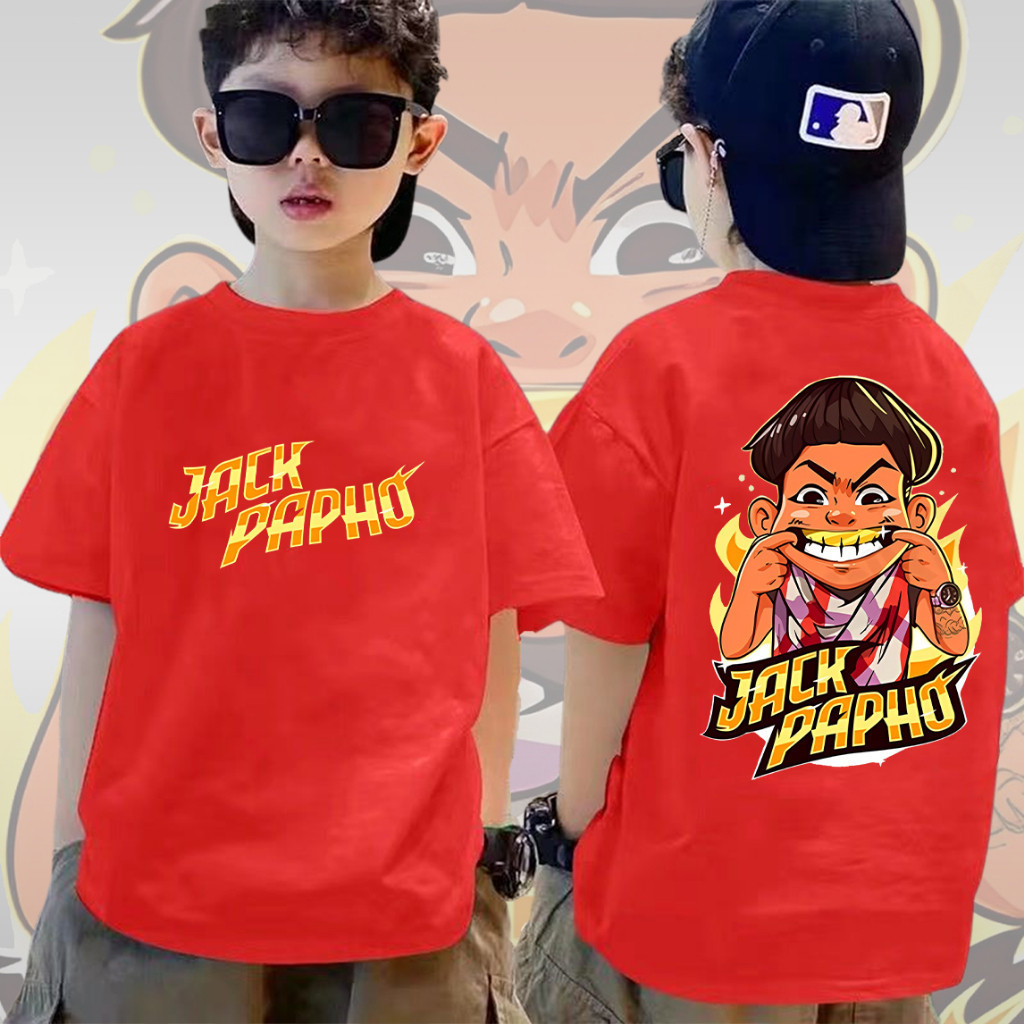 Jack Papho เสื้อแจ็กแปปโฮ พร้อมส่ง เสื้อยืดผู้ชาย พิมพ์ลาย เสื้อยืดเด็ก ...