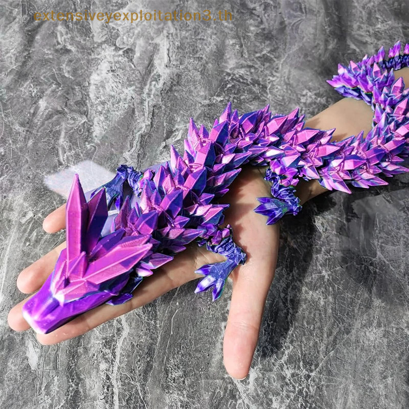 # Eeth # 3D พิมพ์ Articulated Dragon ยืดหยุ่นสมจริง Made เครื่องประดับ ...