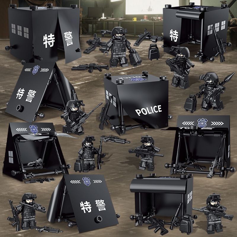 ใช ้ งานร ่ วมกับ Lego SWAT Building Blocks ชายประกอบกองกําลังพิเศษ ...