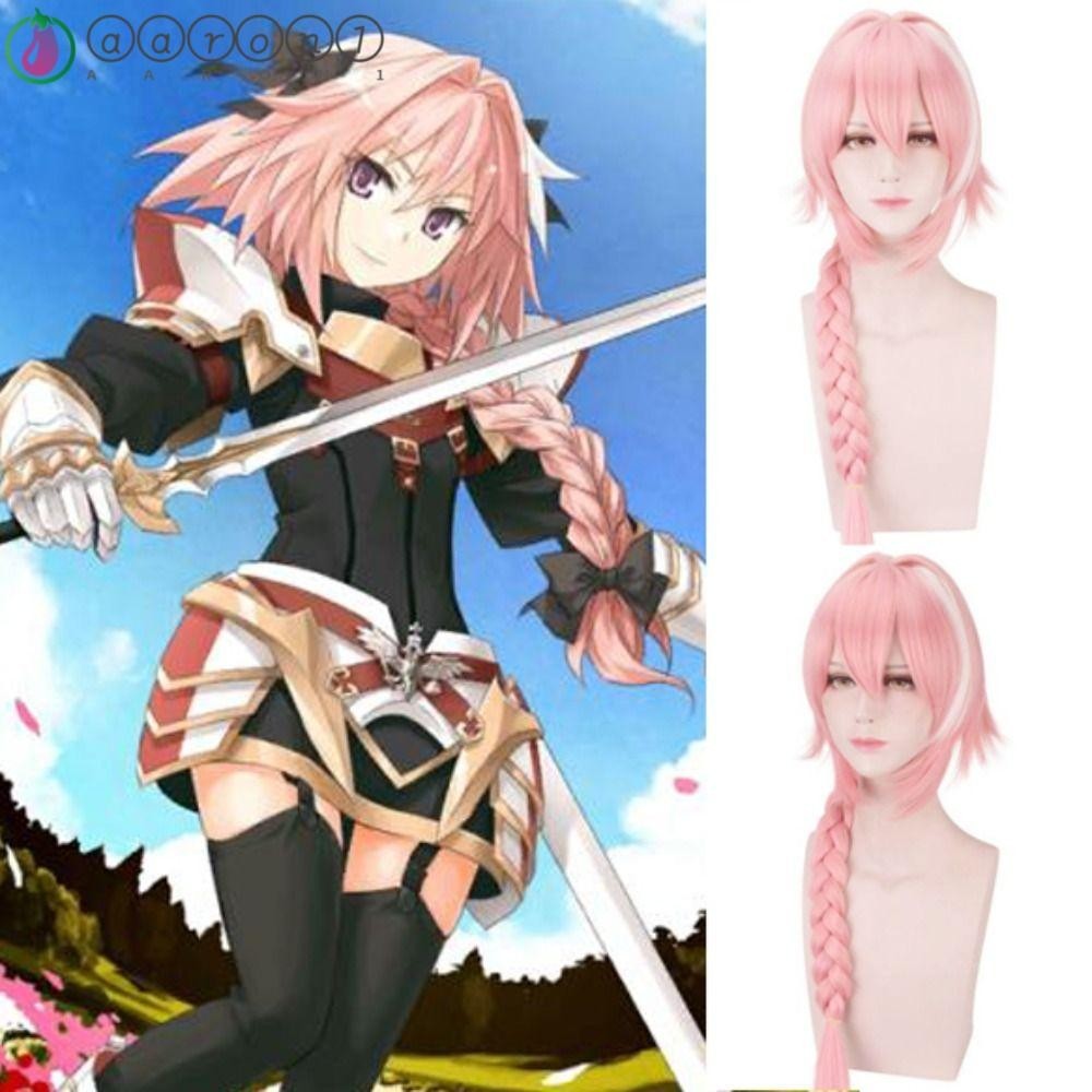 Aaron1 Astolfo คอสเพลย ์ วิกผม, ยาว Braids ทนความร ้ อนอะนิเมะ Apocryph ...