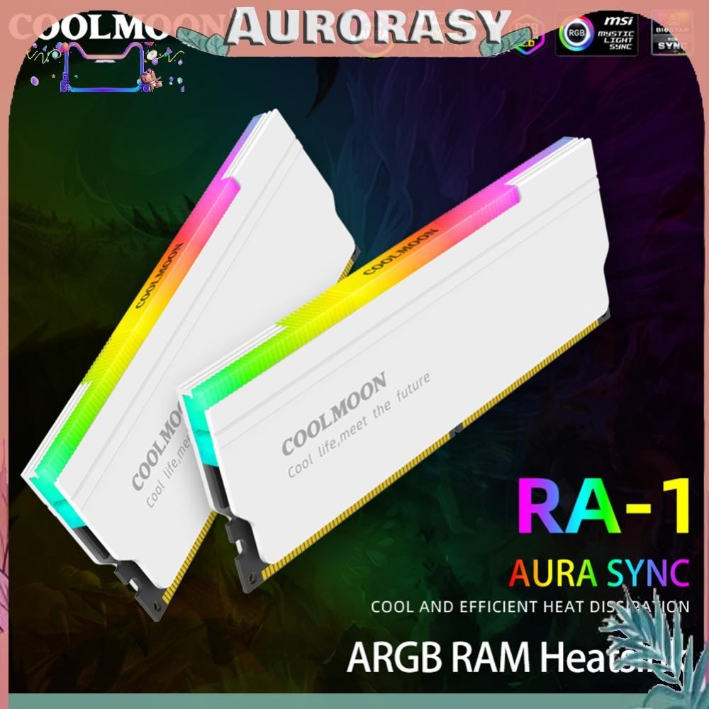 [AS ] 5v-3pin ARGB RAM ฮีทซิงค ์ DDR4 DDR3 หน ่ วยความจําฮีทซิงค ์ ...