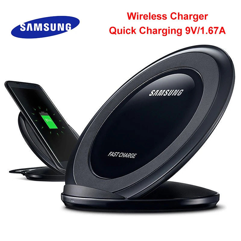 Samsung Qi Wireless Charger Standard Pad Fast Charger สําหรับ Galaxy S7 S6 Edge S23 S22 S21 S20 ...