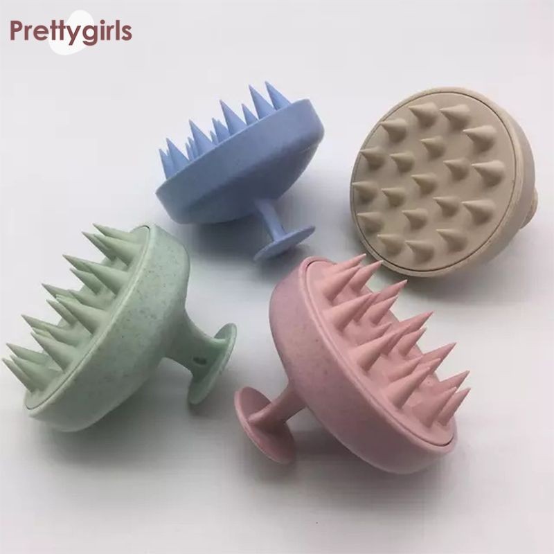 PY.th แปรงซิลิโคน สําหรับสระผม นวดหนังศีรษะ ถนอมหนังศีรษะ นวดผ่อนคลาย ...