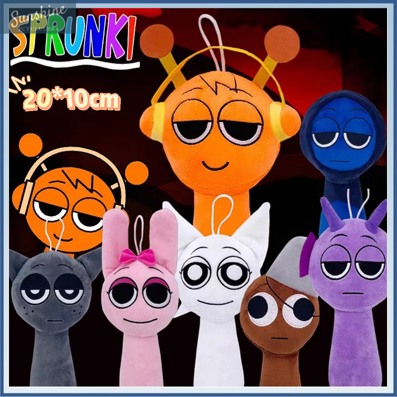 [COD] Sprinki Incredibox Plush Venda สีเทาสีส้ม Raddy Plush Toy ของเล่น ...