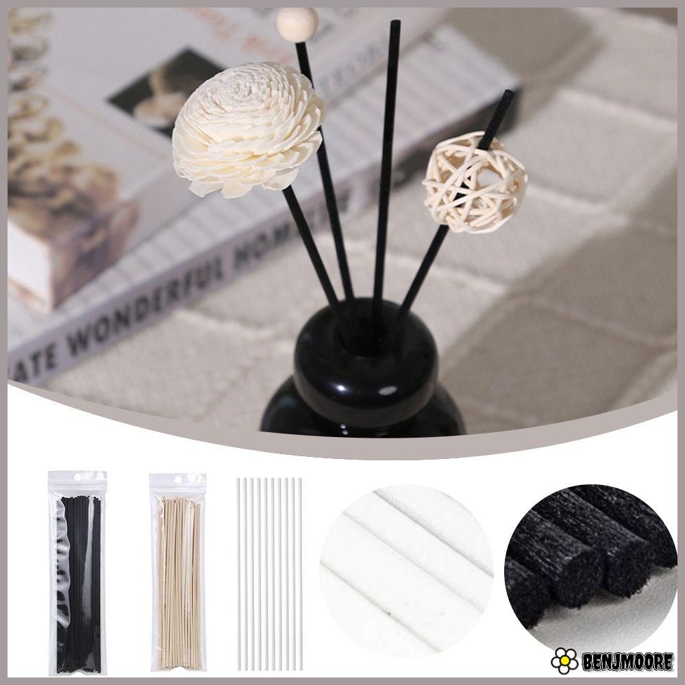 Benjmoore 10 ชิ้น/ถุงน้ํามันหอมระเหย Volatile Rod, Slowly Volatile Fragrance Diffused Fiber ...
