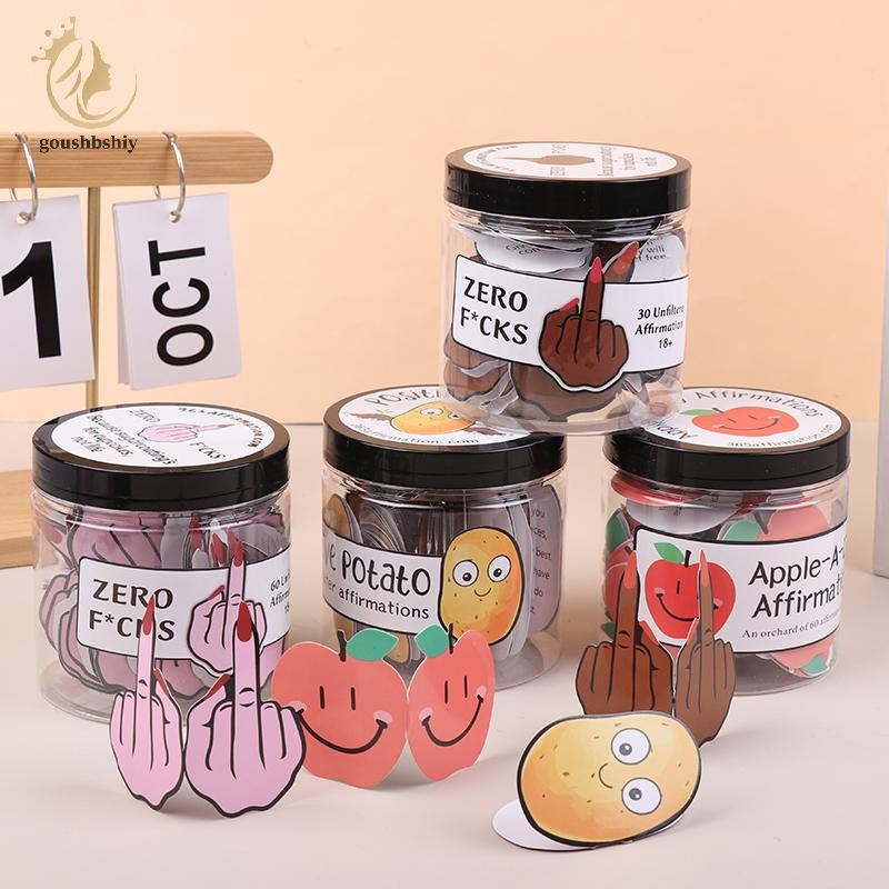 [GOOY] 30/60 แผ่นบวกอารมณ์สนับสนุนการ์ดประสิทธิภาพขวดตกแต่งสําหรับ ...
