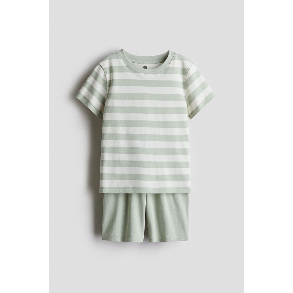 H&M(เอชแอนด์เอ็ม) เซตผ้ายืดคอตตอนแพ็ก 2 ตัว Boys 2-piece cotton jersey set 1229928_4 | Shopee ...