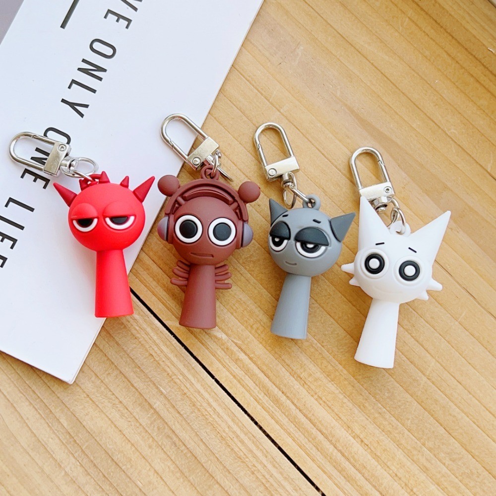 Rhythm Box Periphery Soft Handheld พวงกุญแจ Sprunki กระเป๋าเป้สะพายหลัง ...