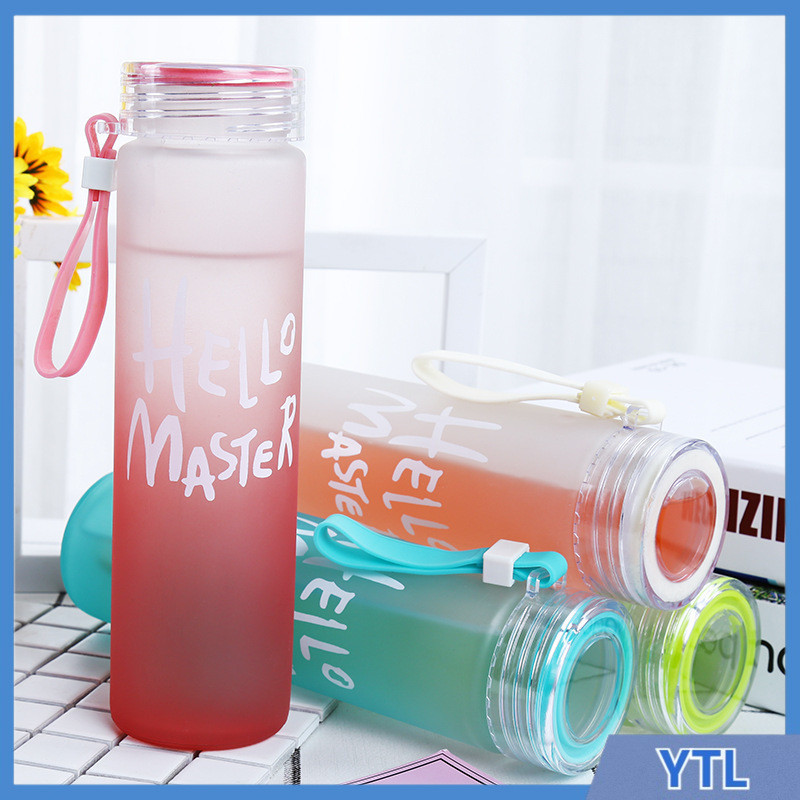 YTL ขวดนํ้าพกพา กระบอกนํ้าแก้ว ใส่นํ้าร้อน-เย็น400ML Hello Master | Shopee Thailand