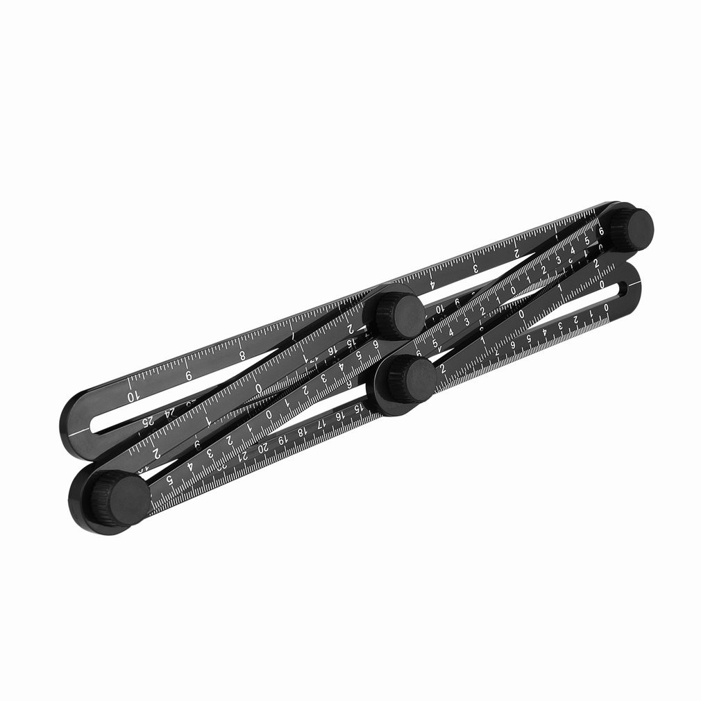 ⭐LF11⭐Multi-Angle Ruler Template Tool Measuring Tool Four-Sided Ruler ...