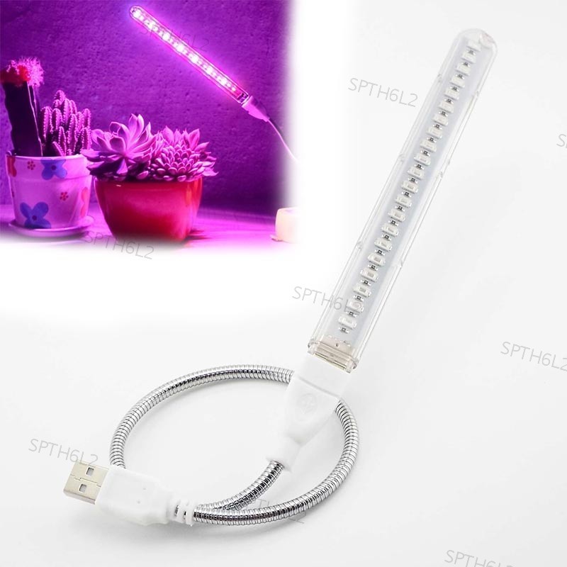 Dc 5V USB Plant Growing Light 21 Led สีแดง BlueFull Spectrum Phyto โคม ...