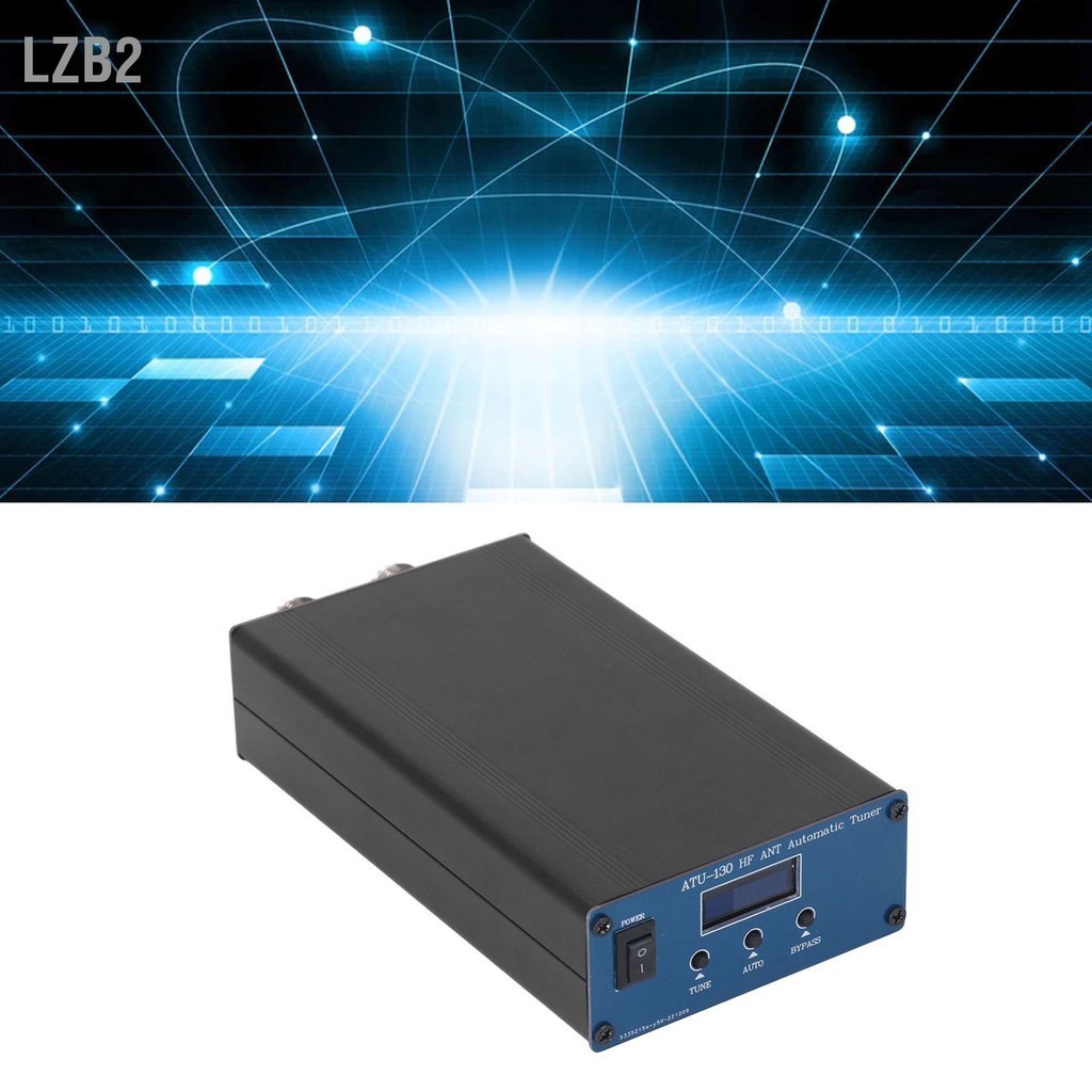 LZB2 1.8-50MHz 200W Micro Shortwave เครื่องรับสัญญาณเสาอากาศอัตโนมัติ 10-15VDC จอแสดงผลไดโอด ...