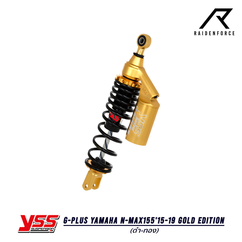 โช้ค YSS G-Plus Yamaha N-max155'15-19 Gold Edition สี ดำ/ทอง | Shopee Thailand