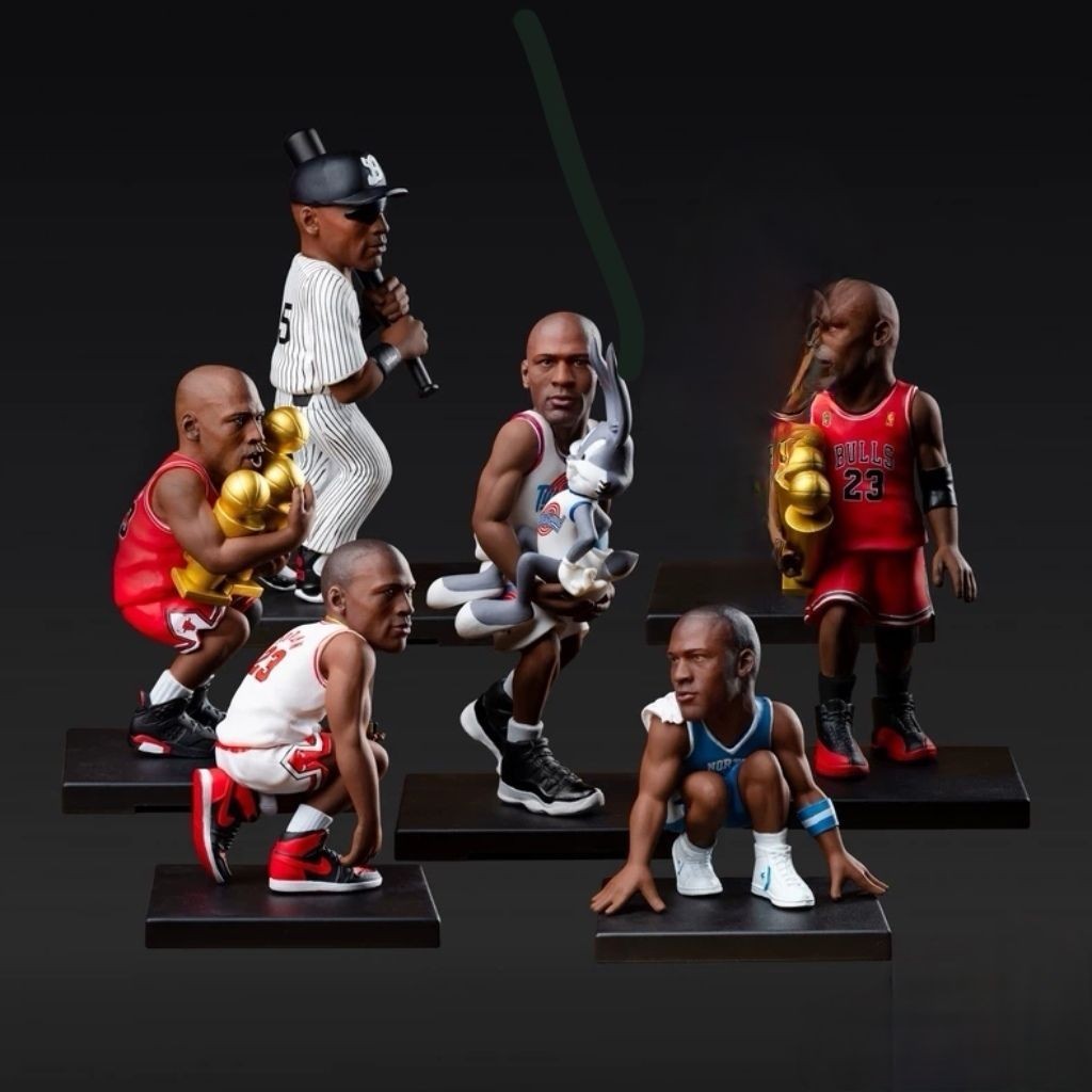 กล่อง Boxless Bulk Flying Man Jordan Fengshen Road Model Figure Static ...