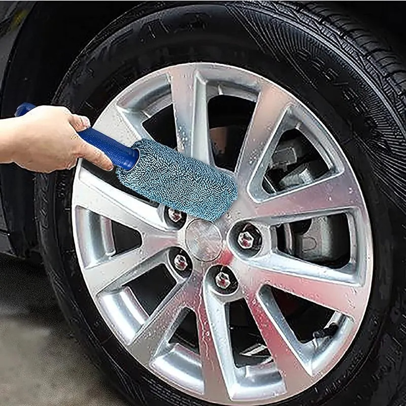 2 ชิ ้ นแปรงล ้ างรถไมโครไฟเบอร ์ ยาง Scrubber ล ้ อแปรง Trunk Dust ...