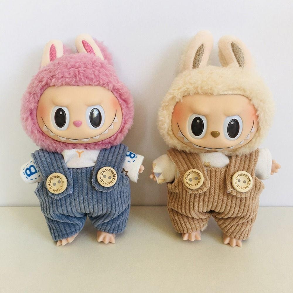 Set Labubu Macarons Doll Overalls 16cm | Shopee Thailand