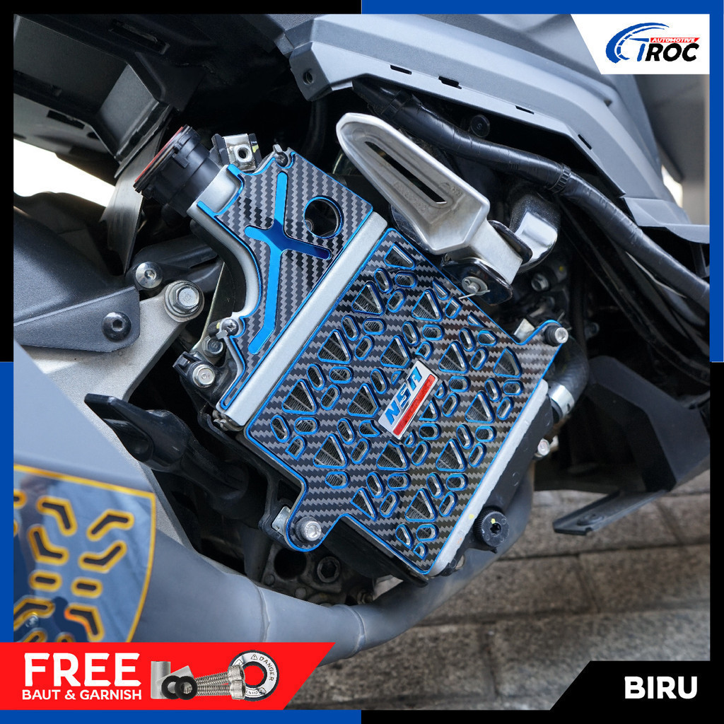 ฝาครอบหม้อน้ํา VARIO ADV PCX 160 TRIANGLE SERIES CARBON RADIATOR COVER ...