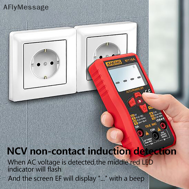 Afl ANENG M118A มัลติมิเตอร์แบบดิจิตอลเครื่องทดสอบ AC/DC แบบพกพาเครื่อง ...