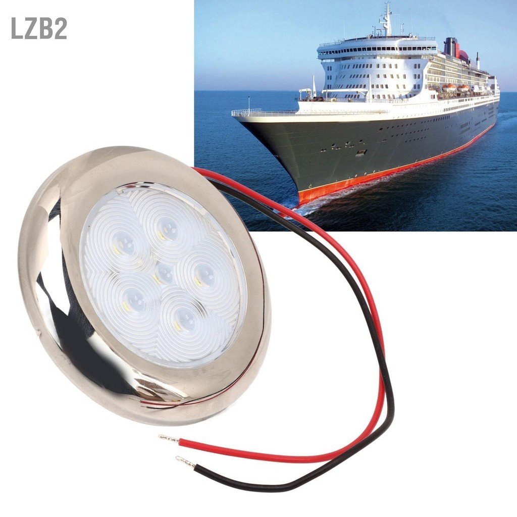 LZB2 12V RV LED โคมไฟเพดานโดม IP65 กันน้ำสีขาวสำหรับเรือ Camper Van Caravan รถบรรทุก | Shopee ...