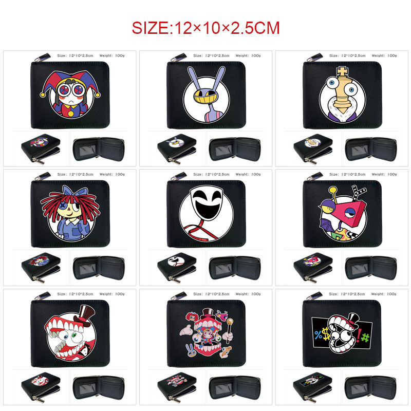 2025 The Amazing Digital Circus PU Wallet Zip Bifold Coin Purse พร้อม ...