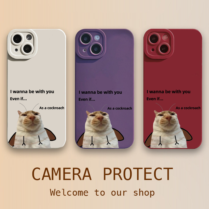 แมวตลก Meme เคสโทรศัพท์สําหรับ iQOO Z9 Z9X Z9S Z7X Z7 Z6 Z8X Z8 Z3 Z1X 5G 4G ฝาหลังน่ารักการ์ตูน ...