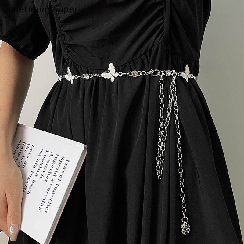 Onetimingsuper โซ่เอวผีเสื้อเงา Retro สไตล์ Body Chain ผู้หญิงอุปกรณ์ ...