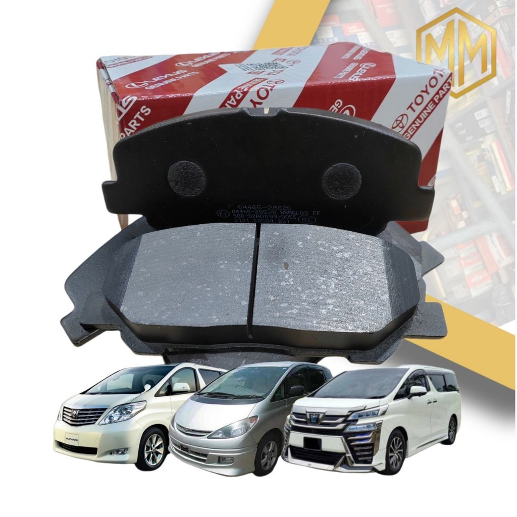 ผ้าเบรคTOYOTA FRONT & REARสําหรับTOYOTA ALPHARD ANH20 / ESTIMA ACR50 ...