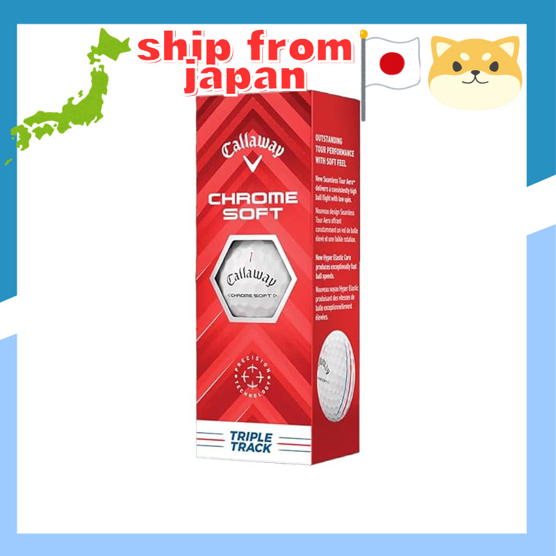 Callaway Golf Balls CHROME SOFT Triple Track Ball White, 3-pack BL CG ...