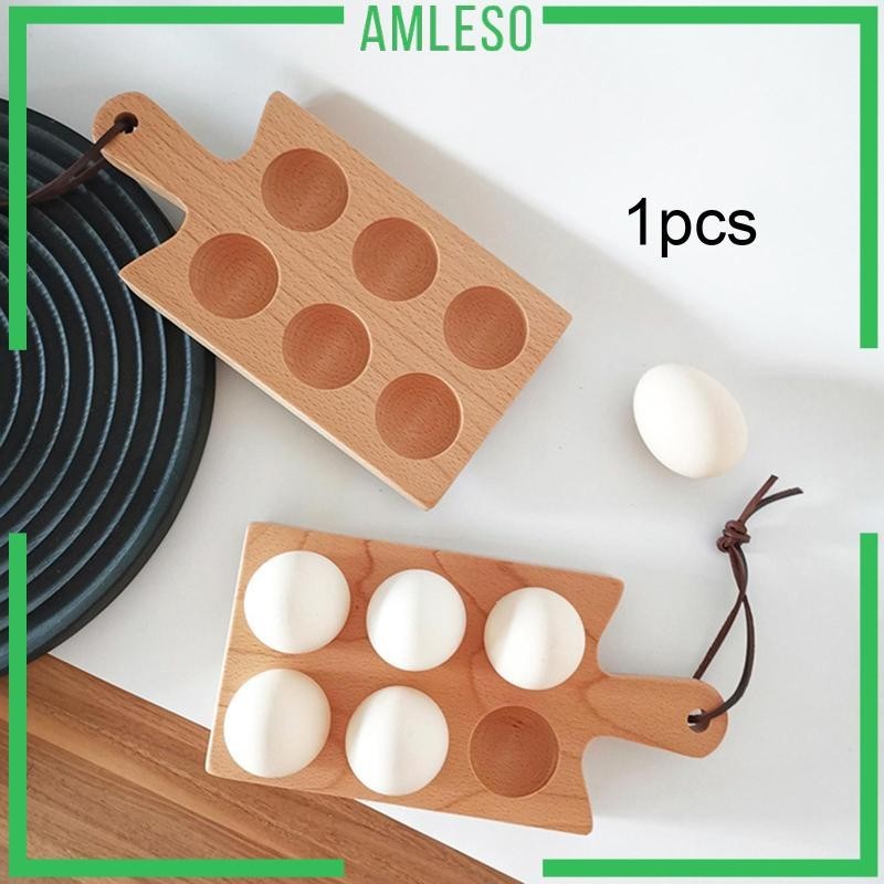 [Amleso] ถาดไม้ แบบพกพา สําหรับวางไข่จืด ในตู้เย็น ร้านอาหาร ซูเปอร์ ...