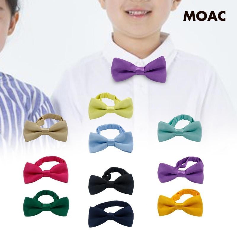 [ Adjustable Bow Ties Kids Bow Tie โพลีเอสเตอร ์ คอ Bow Tie Pre-tied ...