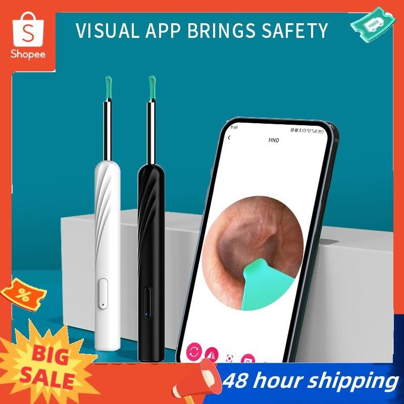 พร ้ อมสต ็ อกไร ้ สาย Visual EarWax Removal Safe Endoscope Earpick Luminous Otoscope หูทําความ ...