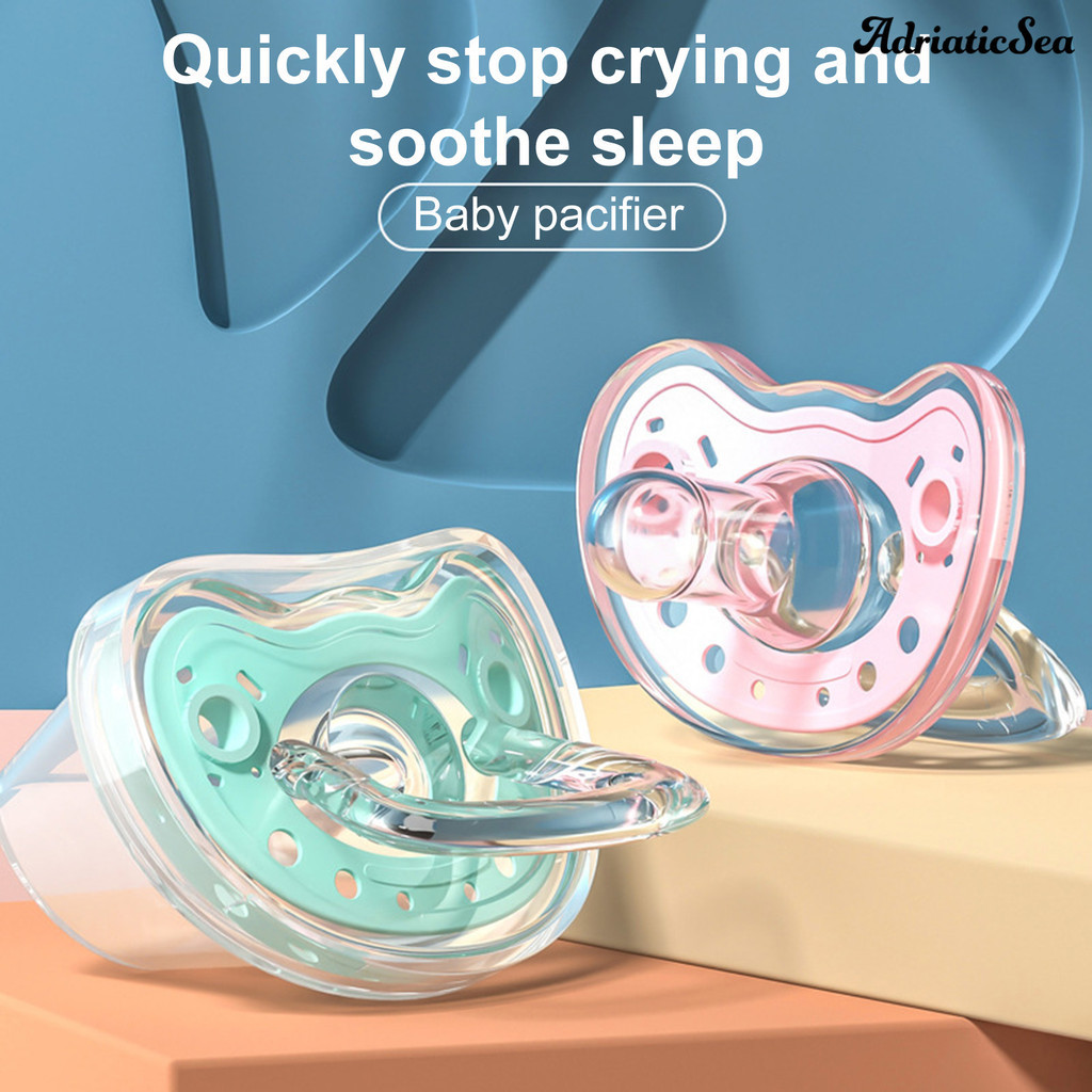 [COD ] ทารก Pacifier Super Soft แบบพกพา Ergonomic Design Air Vent ...