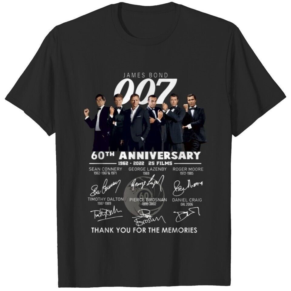 James Bond 60Th Anniversary Memories Signatures เสื้อยืดของขวัญทั้งหมด ...