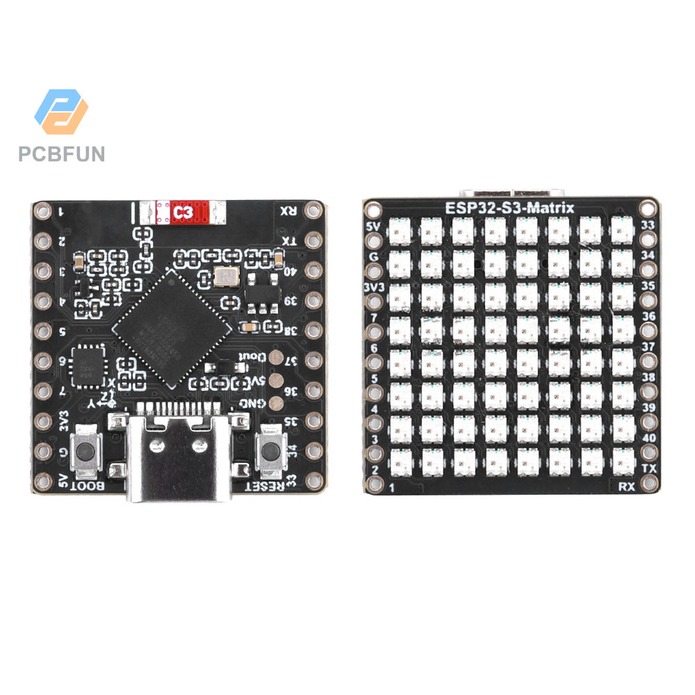 Pcbfun Esp32 S3 Matrix Wifi Bt Ble 5 Mini Development Board ตาม Esp32