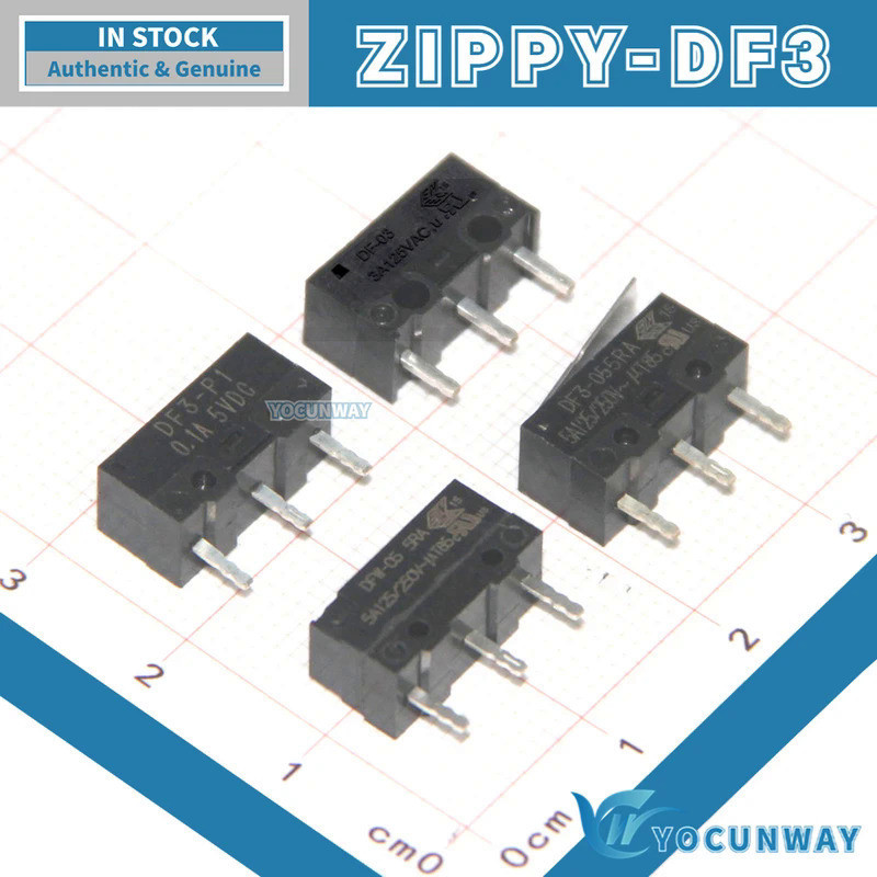 ใหม ่ Original ZIPPY Micro Switch DF3-P1 DF-03 DF3-055RA DFW-05 ปุ ่ มเมาส ์ ใช ้ งานร ่ วมกับ ...