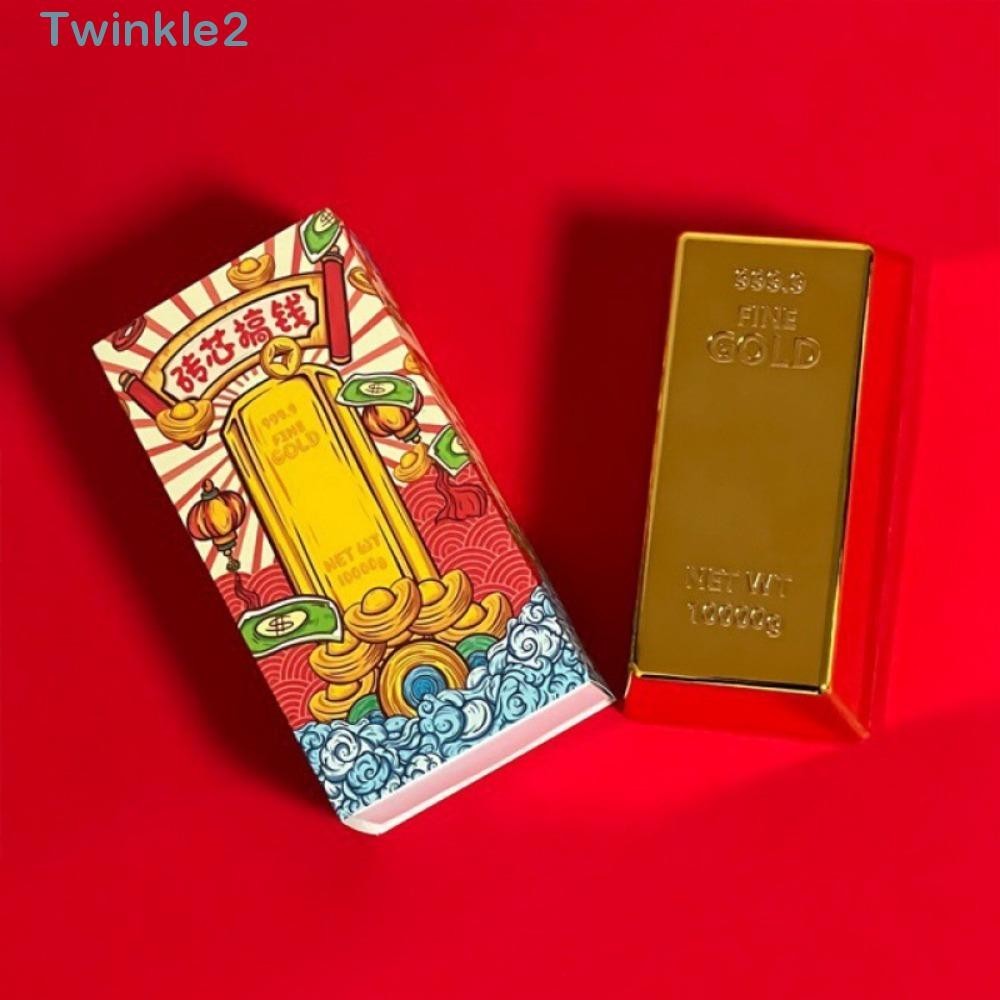 Twinkle Gold Brick Red Packet, Gold Brick Red Envelope Money Packet ...