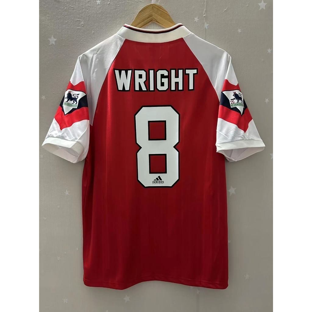 92-93 Arsenal WRIGHT คุณภาพสูงบ ้ าน Retro เสื ้ อฟุตบอลที ่ กําหนดเอง ...