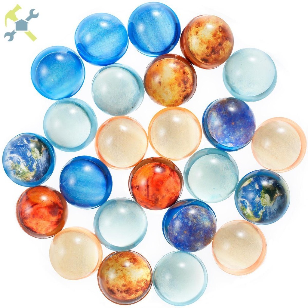 24pcs Bouncy Balls 32 มม.Space Sensory Balls ความยืดหยุ ่ นสูงยาง ...