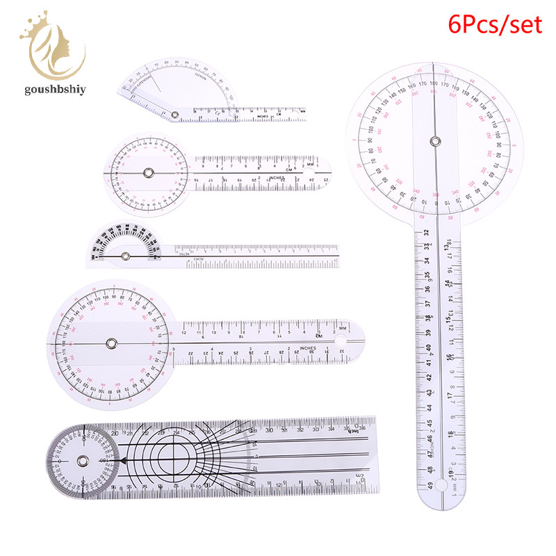 [goushbshiy ] 6 ชิ ้ น/set Goniometer Joint Ruler Orthopedics Angle ...