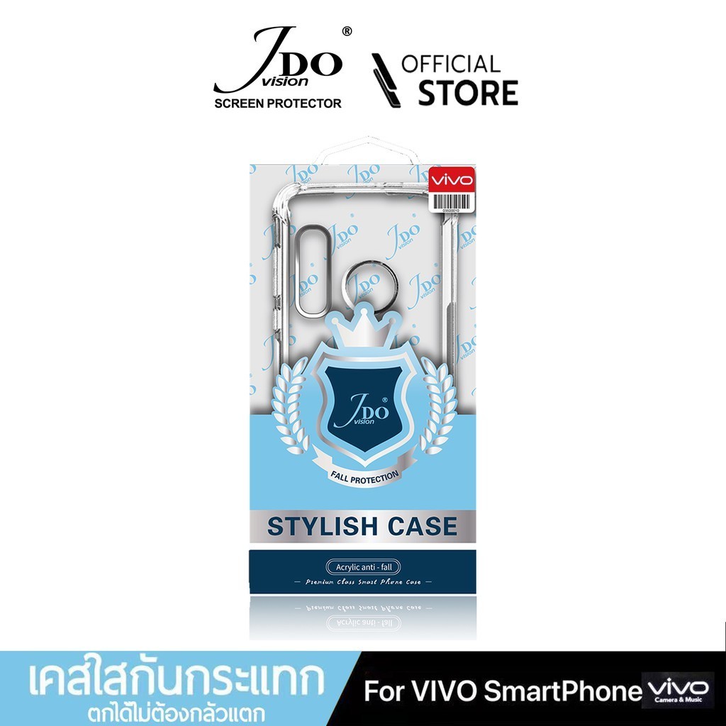 [ของแท้]เคสใสกันกระแทก VIVO V20SE Y72(5G) Y02S V17 V20 PRO S1 S1PRO V5 V9 V19 V15 PRO JDO VISION ...