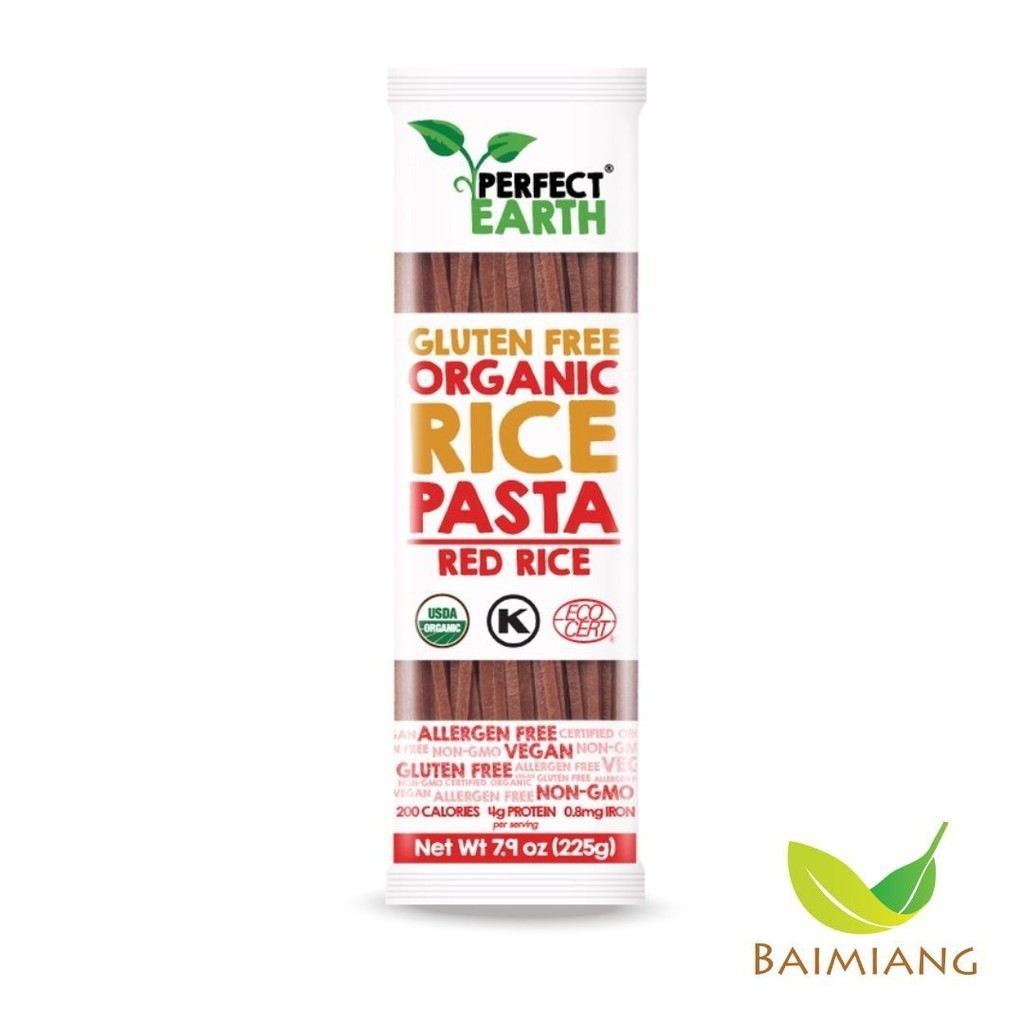 PERFECT EARTH เส้นพาสต้าจากข้าวออร์แกนิค (ข้าวมันปู) ขนาด 225 กรัม ...