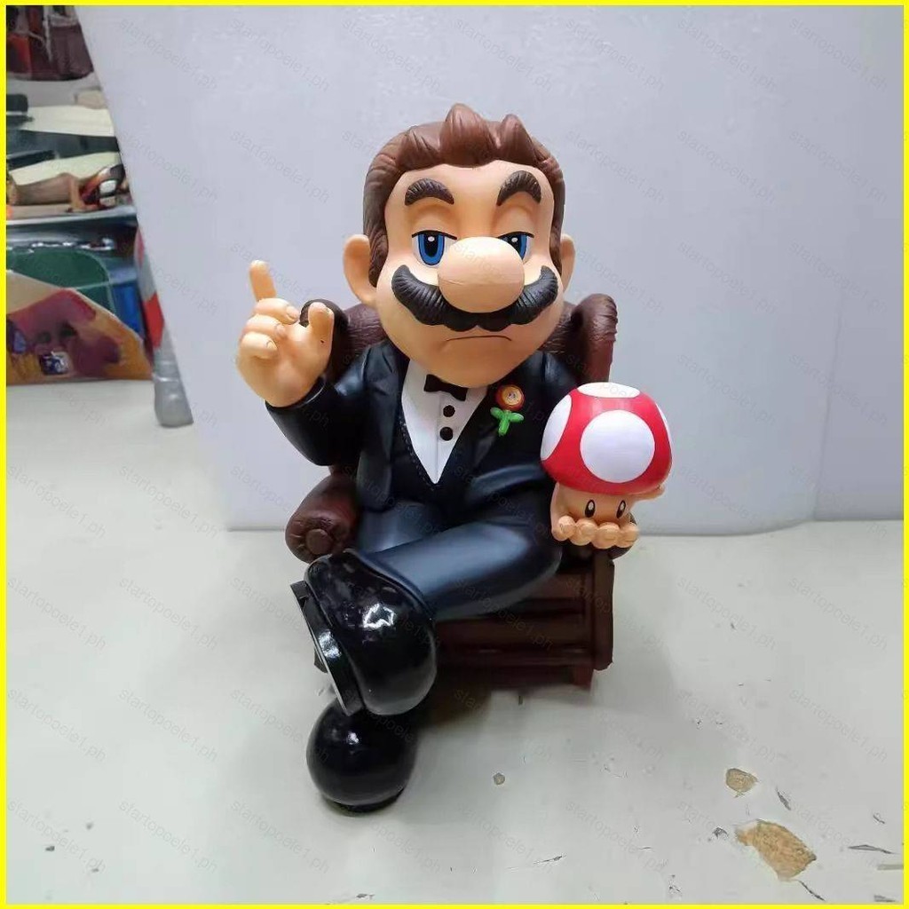 Bx Super Mario Action Figure godfather ฉากนั่งเป็น static ตุ๊กตาของเล่น ...