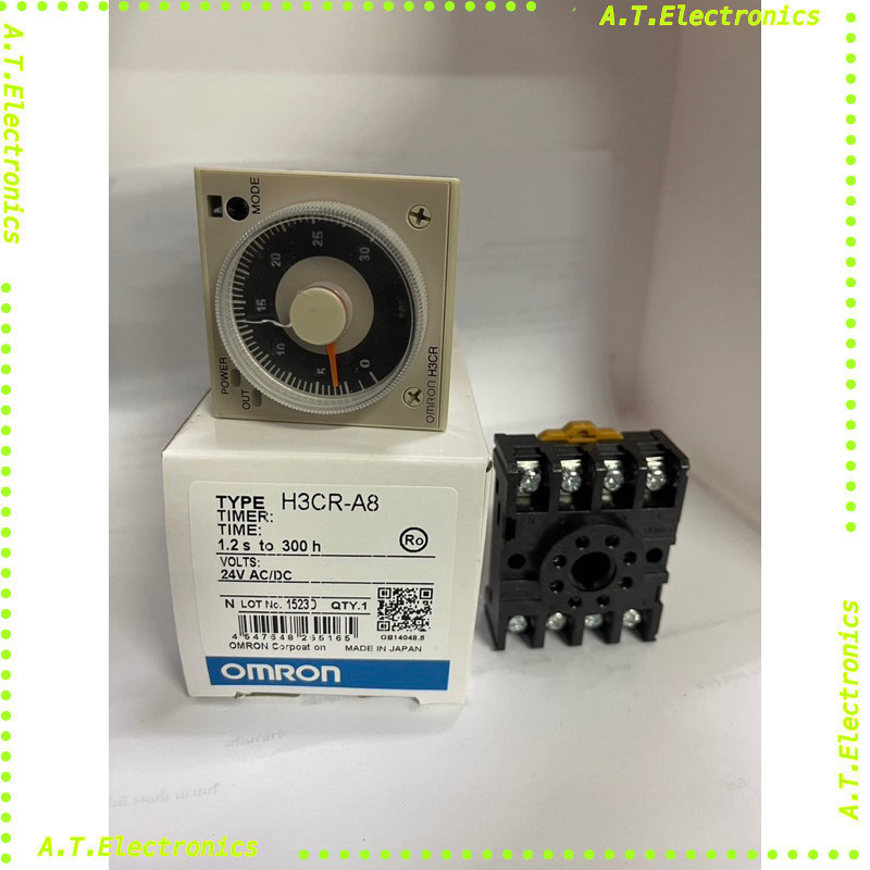 พร้อมส่ง! H3CR-A8 Omron Delay Timer 24v ac dc +แถมขาซ็อคเก็ต | Shopee ...