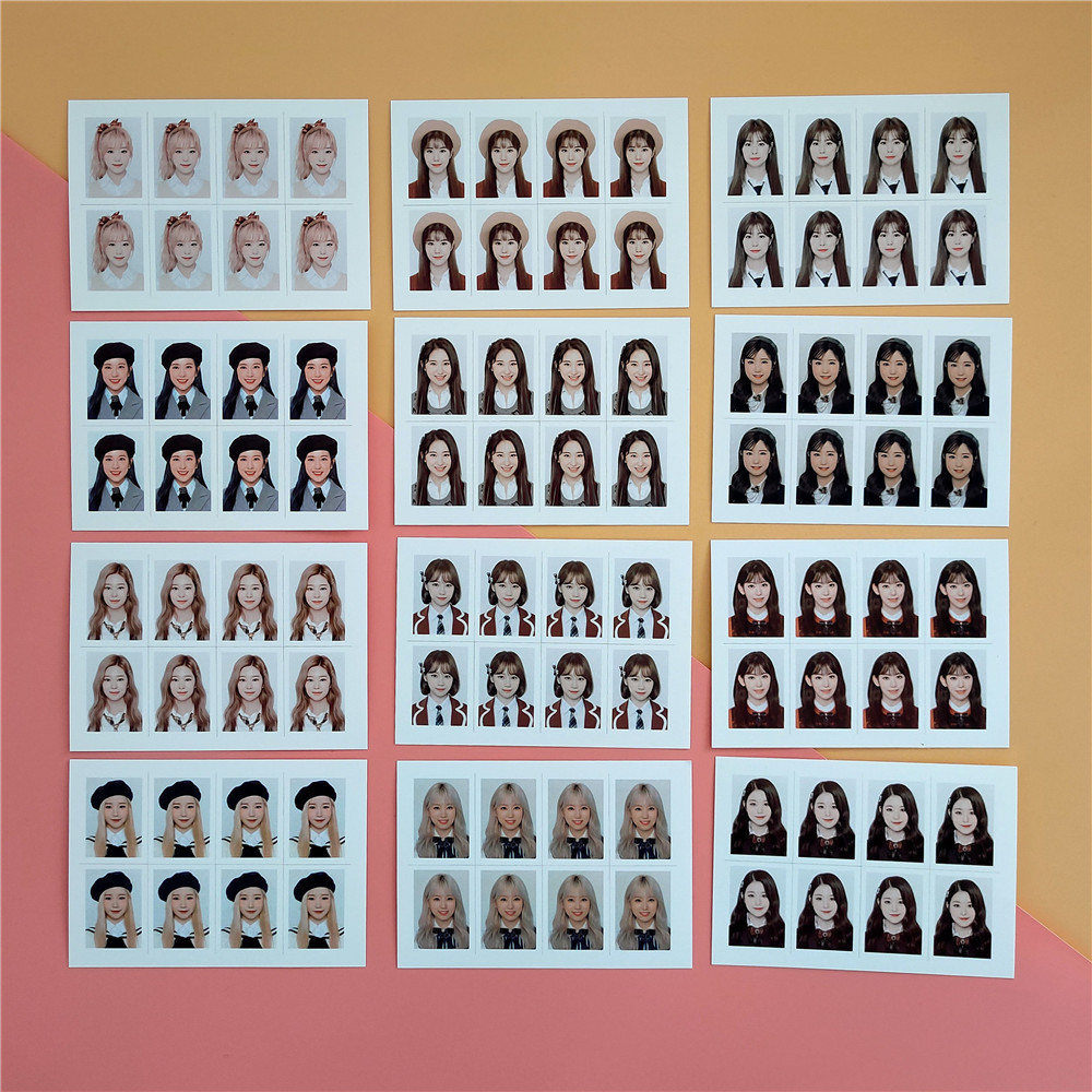 Kpop IZONE Season Greete Identity Card Photocards School ID Photo การ์ด ...