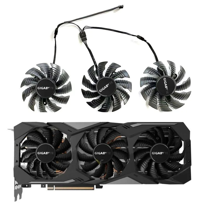 ใหม่ 82MM 4PIN T128015Su PLA09215S12H RTX2080 2080 TI GPU พัดลมสําหรับ ...