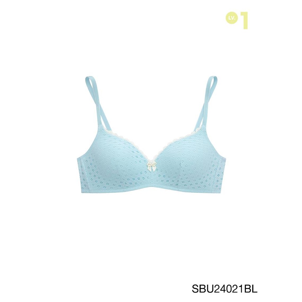 Sabina Pretty Perfect Level 1 เสื้อชั้นใน ไร้โครง รหัส SBU24021BL - สีฟ้า | Shopee Thailand