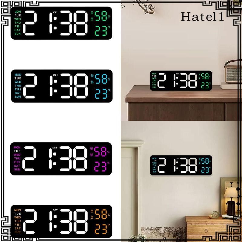 [Hatel] นาฬิกาปลุกดิจิตอลฟังก์ชั่น Snooze การตั้งค่าสัญญาณเตือน Dst ...